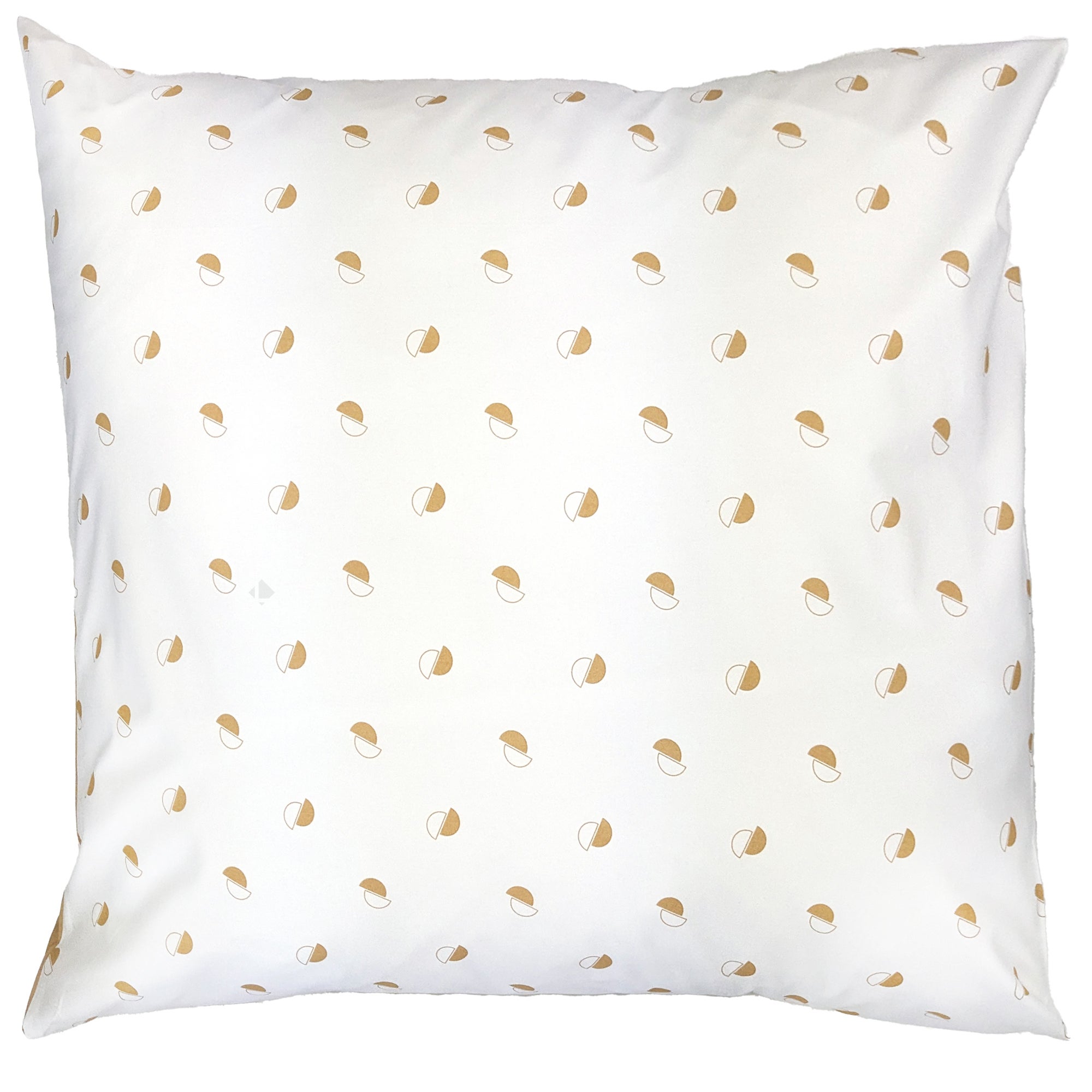 Taie d'oreiller 65x65 cm percale coton ALEX marron Moka | Leroy Merlin