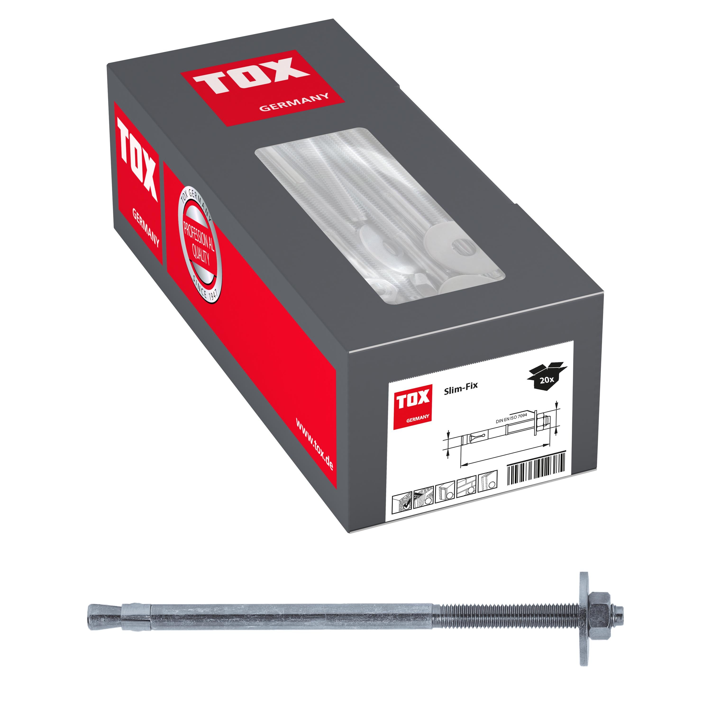 TOX Goujon Slim Fix M12x255/161+176 mm | Leroy Merlin