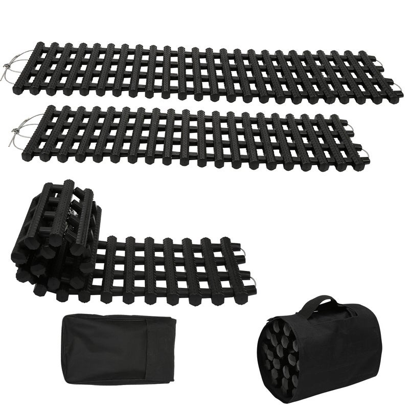 2X Starter Traction Aid Traction Aid 80cm Noir antidérapant TPR | Leroy ...