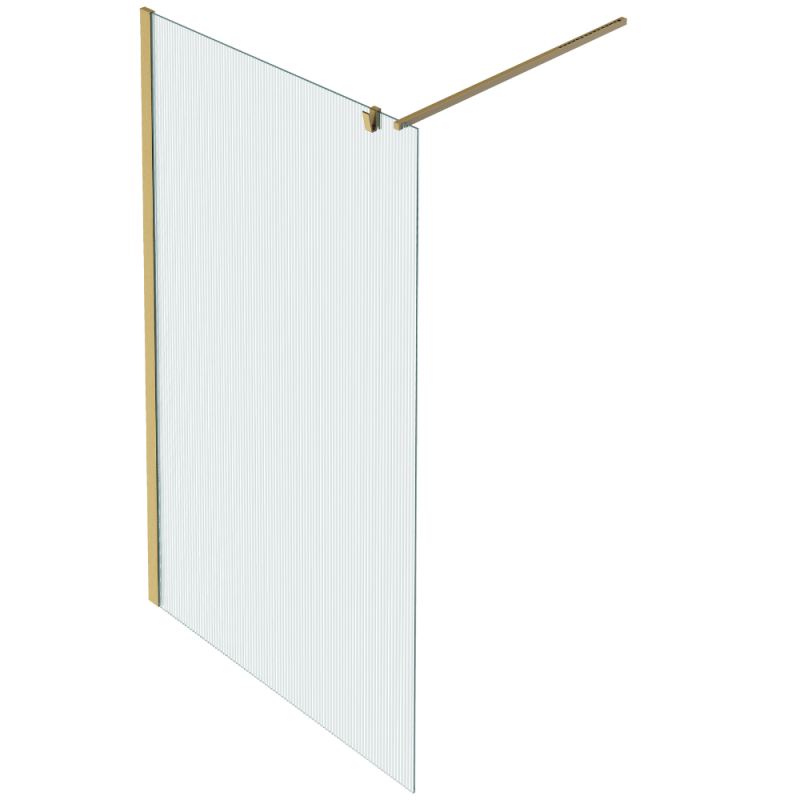 Paroi de douche JACOB DELAFON Contra flute 140cm + kit profilé Laiton ...
