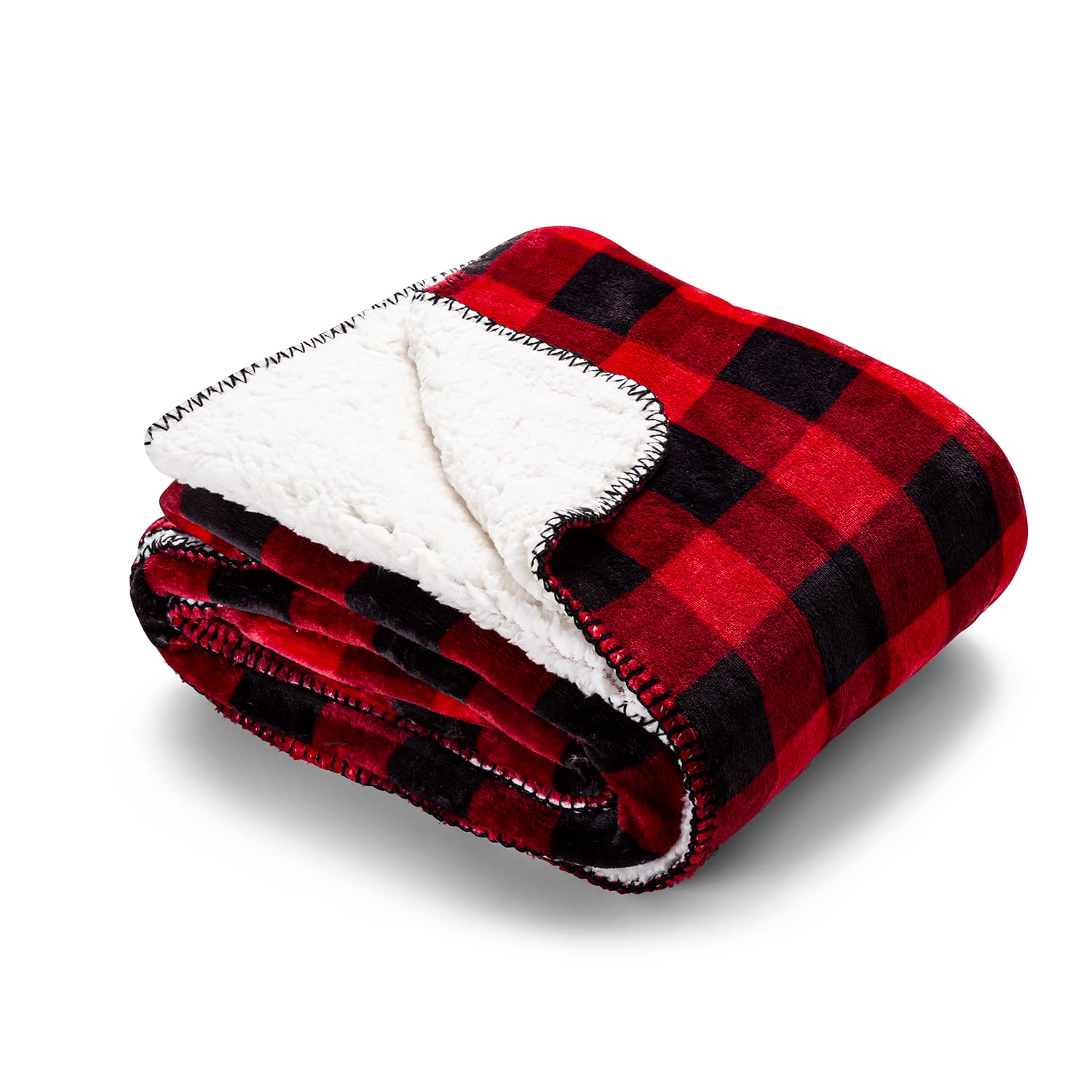 Sweet Home Coperta Plaid Sherpa in Pile, Doppio Strato, 130x160cm ...