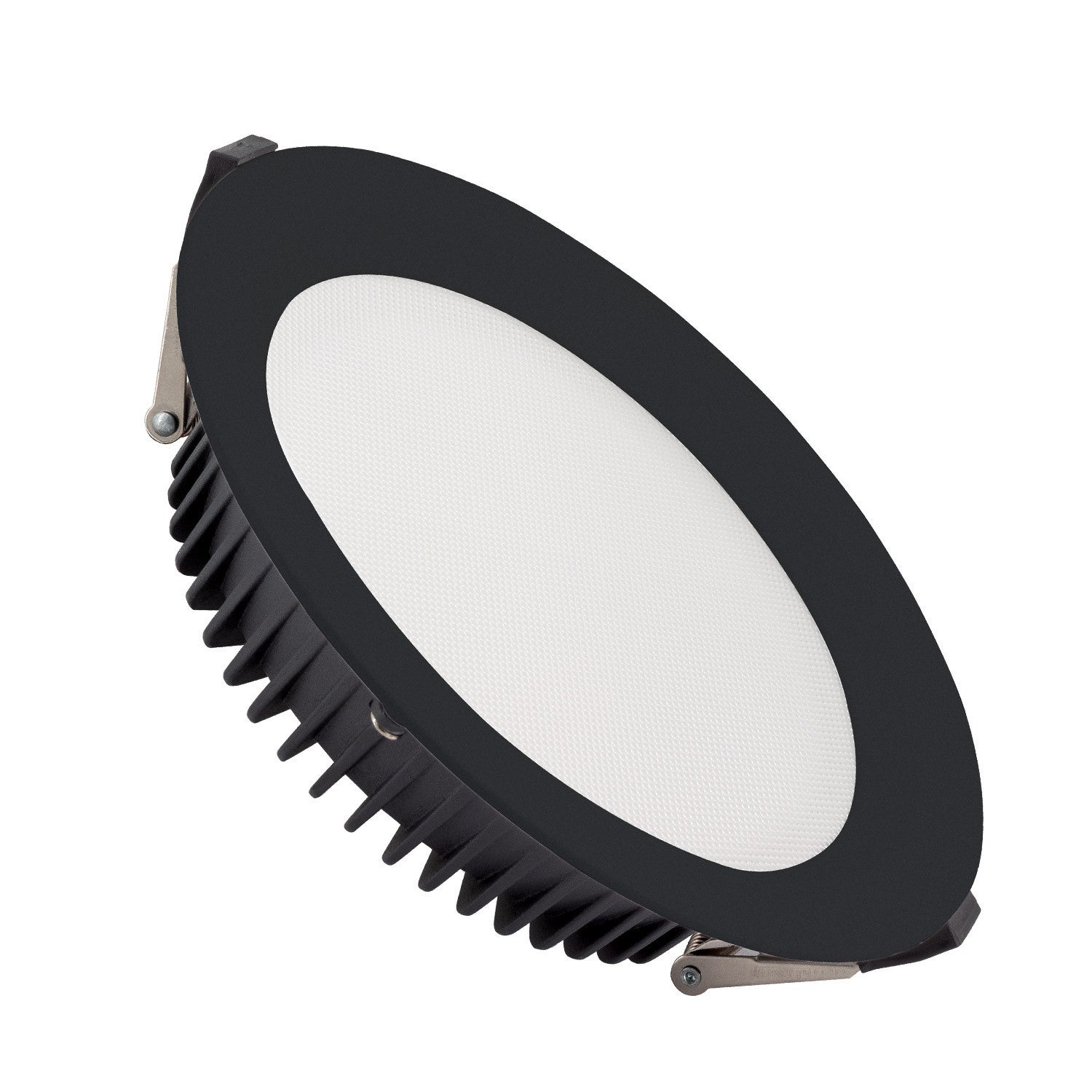 Downlight LED 50W Rond Aero 130 lm/W Microprismatique Coupe Ø 200 mm ...
