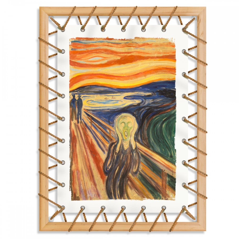 LE CRI EDWARD MUNCH - Toile picturale imprimée et tendue sur châssis en ...