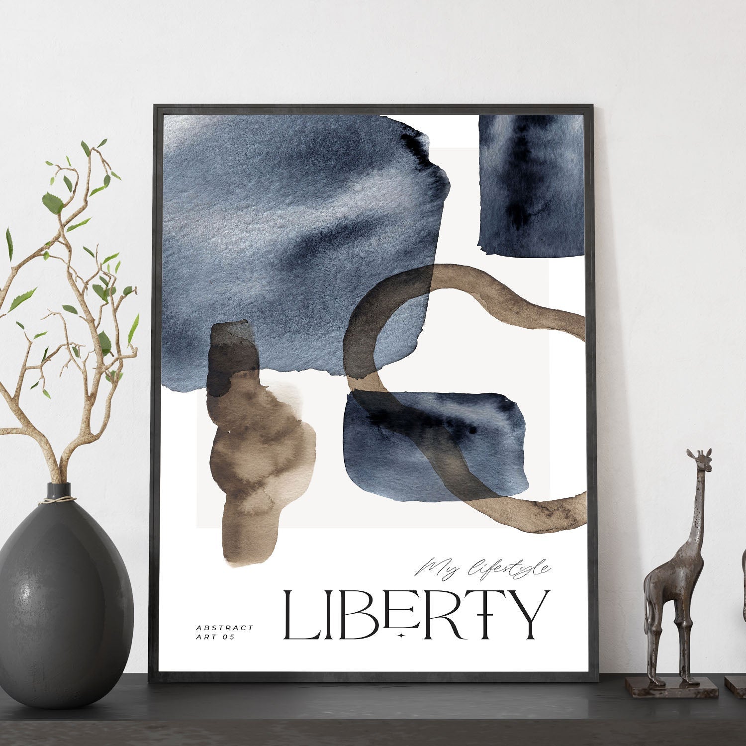 Affiches Abstraites Dans Un Style Aquarelle Coloré. Esprit Libéral ...