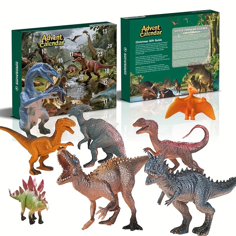 Calendrier de l'Avent avec dinosaures, figurines de dinosaures de Noël ...