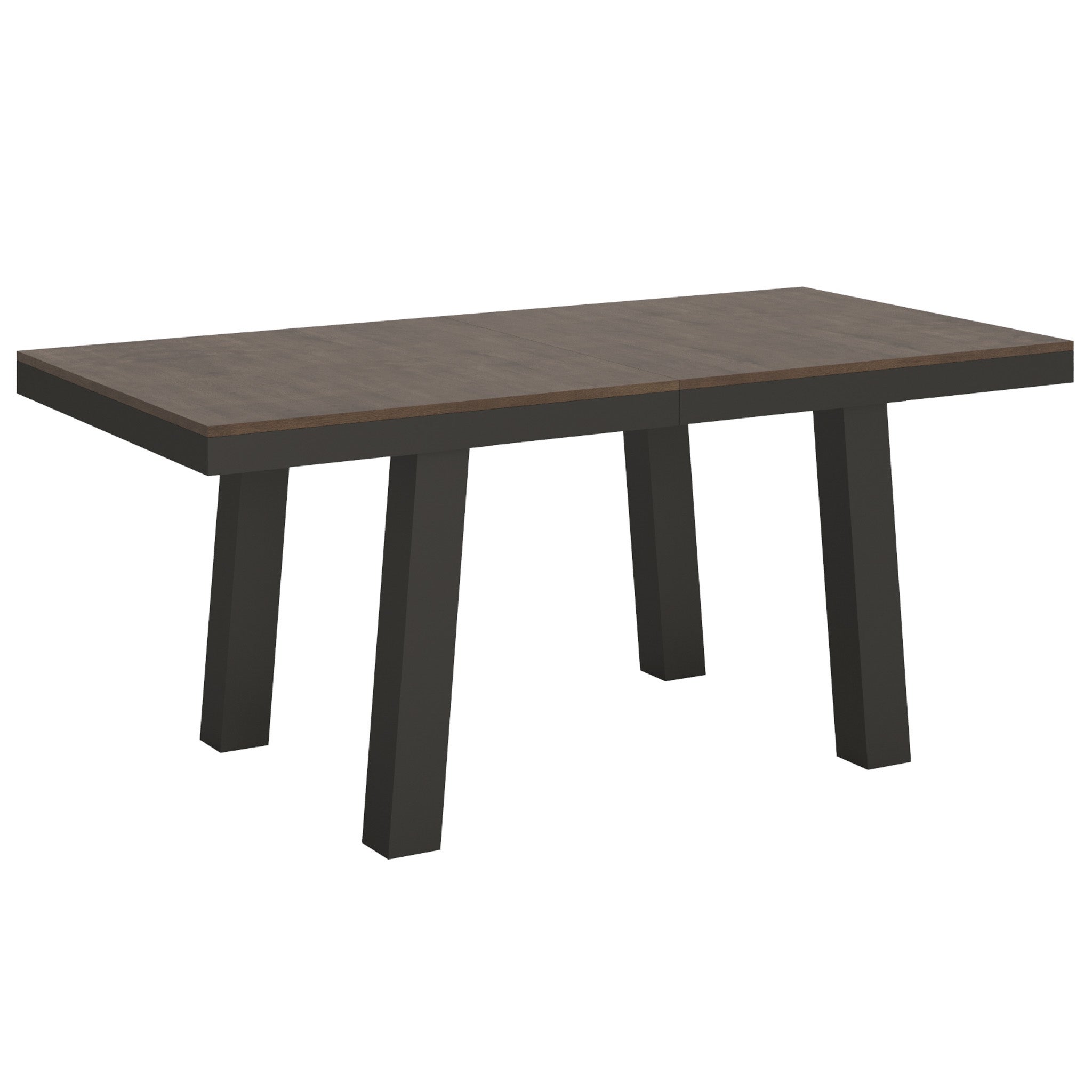 Table extensible 90x180/284 cm Bridge Evolution Noyer cadre Anthracite ...