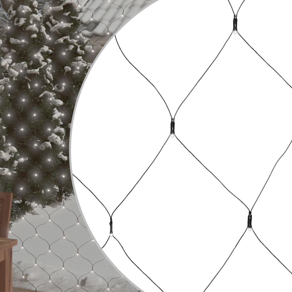 Filet lumineux blanc froid de No?l 3x2 m 204 LED Int/extérieur | Leroy ...