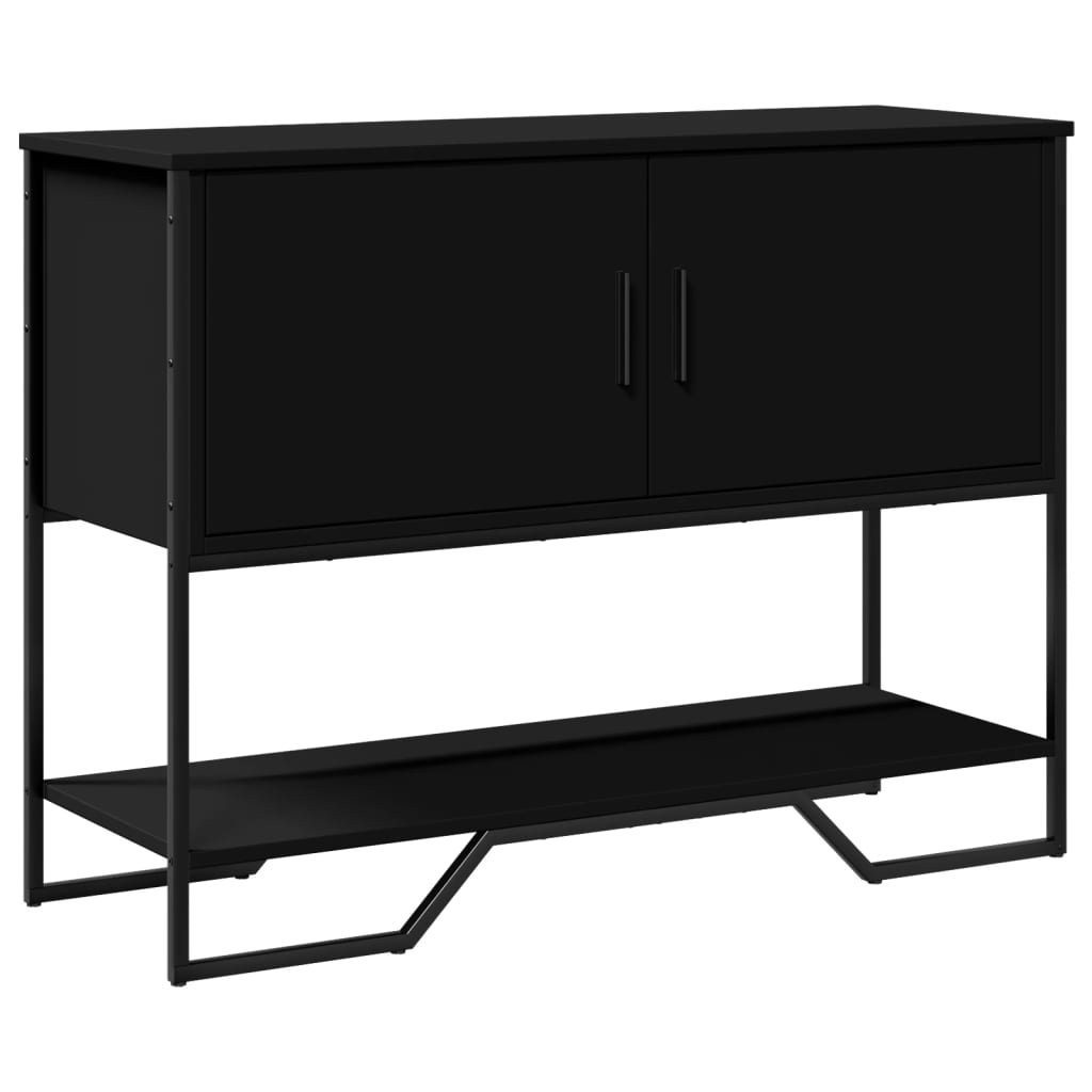Table console noir 100x35x74,5 cm bois d'ingénierie | Leroy Merlin