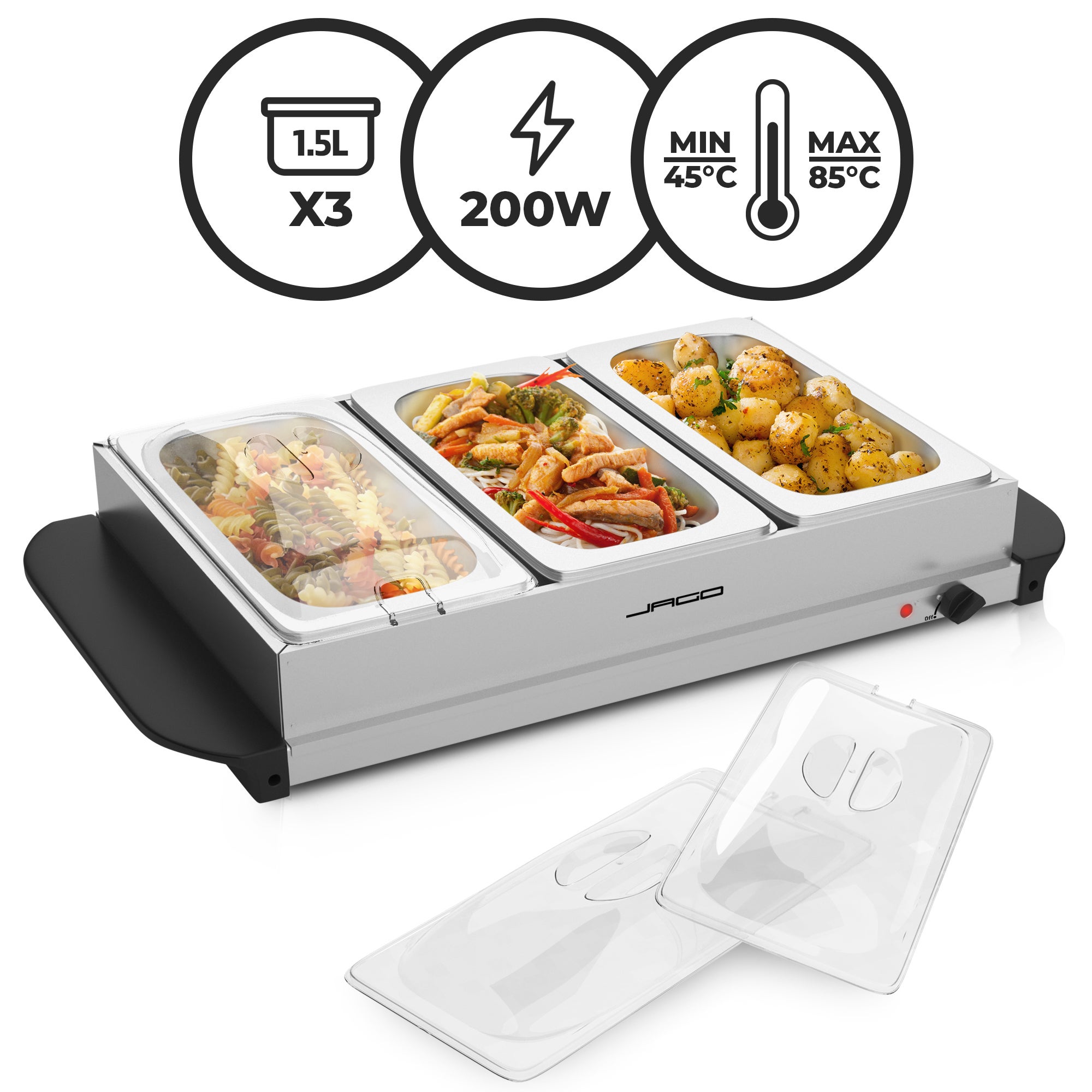 Calentador de comida eléctrico, bandeja para alimentos, calienta platos ...