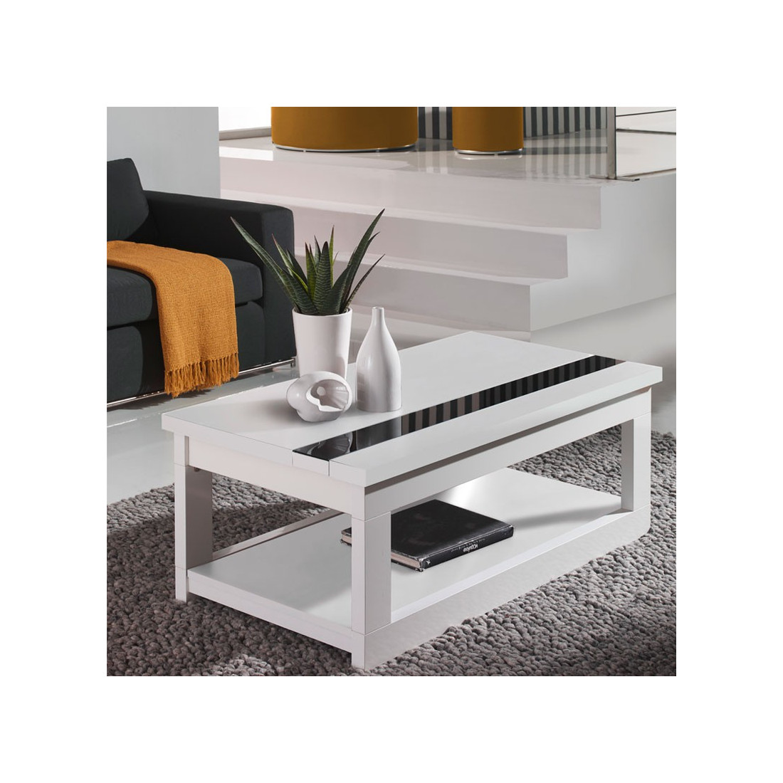 Table basse relevable blanche - UPTI | Leroy Merlin