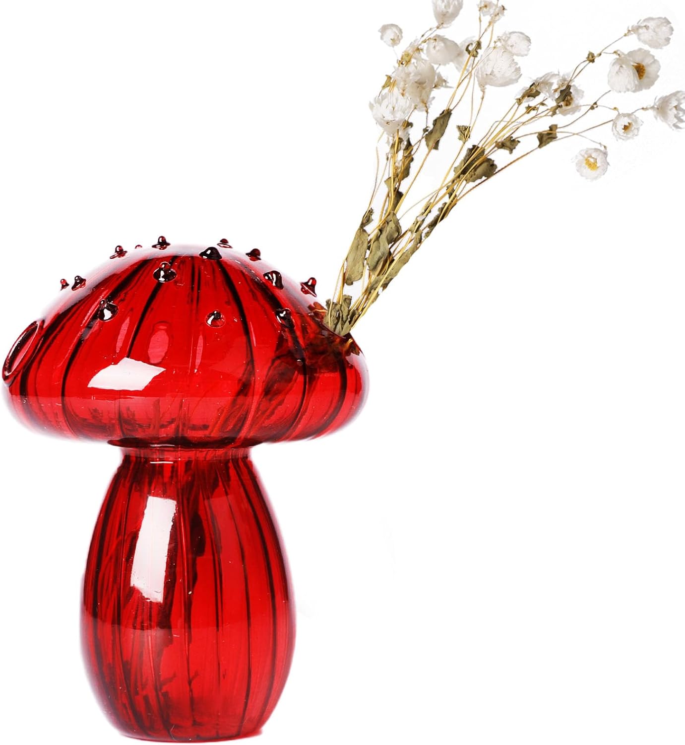 1 pot de fleurs pour plantes, vase en verre rouge, mini pot de fleurs ...