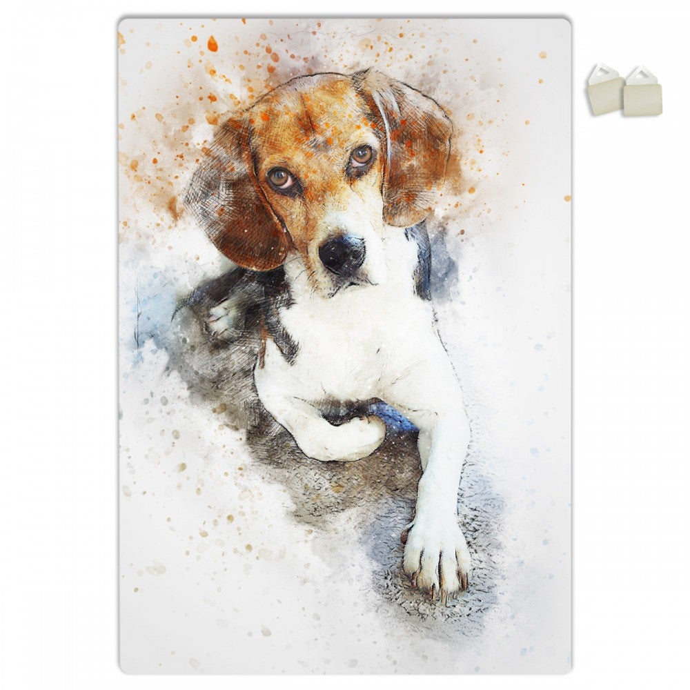 BEAGLE - POSTER cadre en mousse pvc Forex épaisseur 3mm - format ...