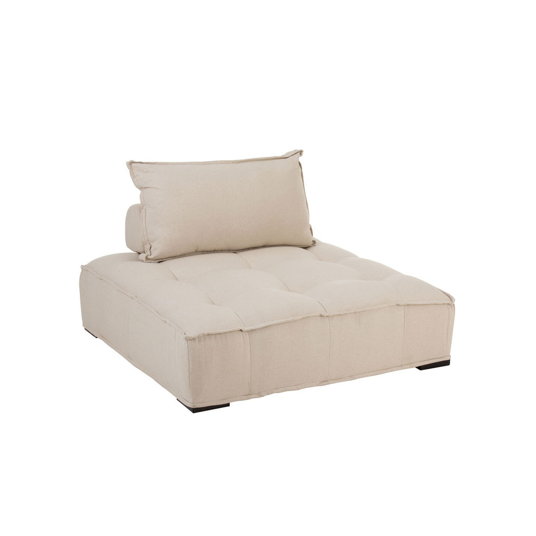 Fauteuil de sol Lin beige - OPUNOHU | Leroy Merlin
