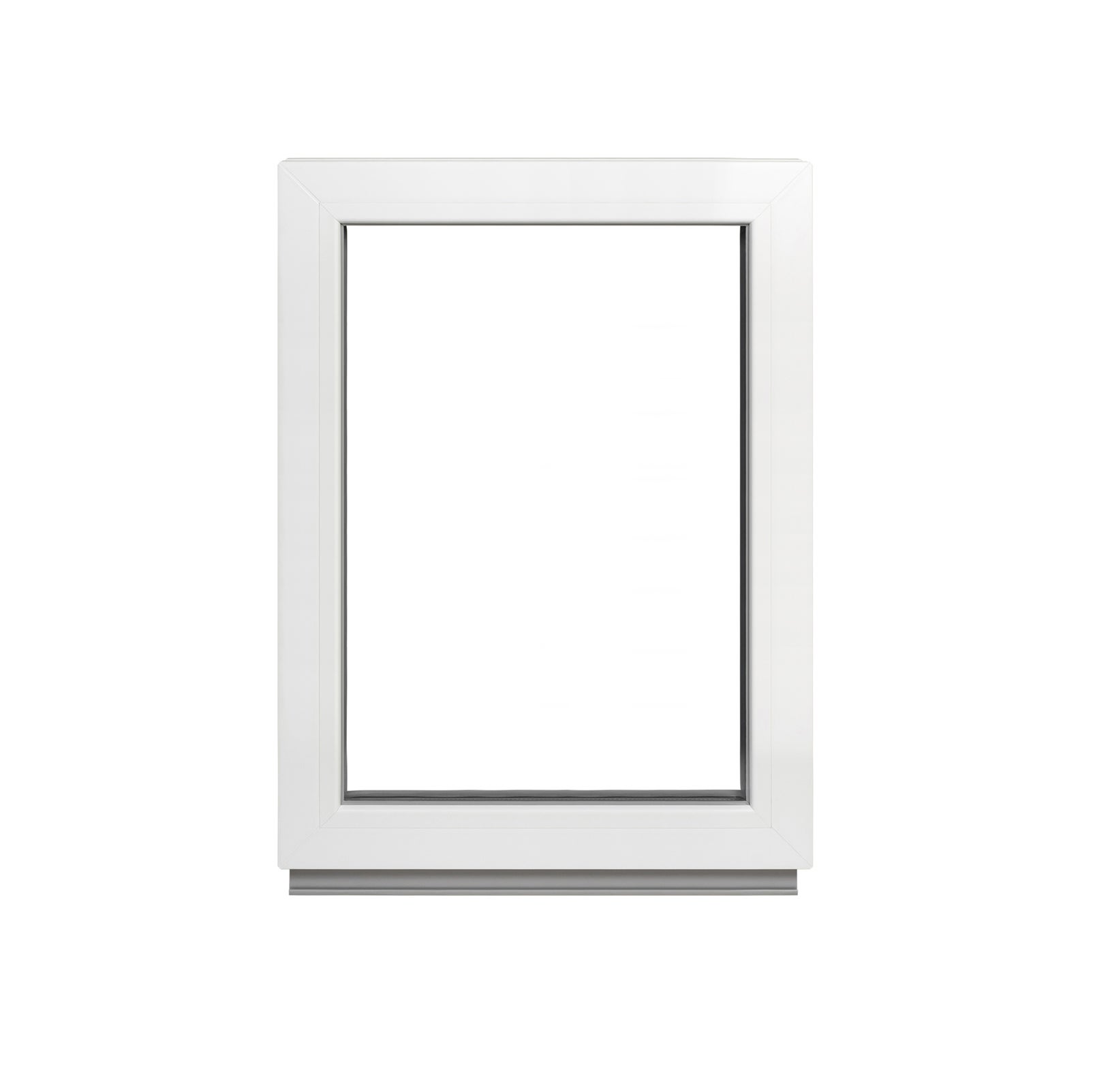 Ventana PVC Blanca 55 x 100 cm (550 x 1000 mm), para sótano, Doble ...