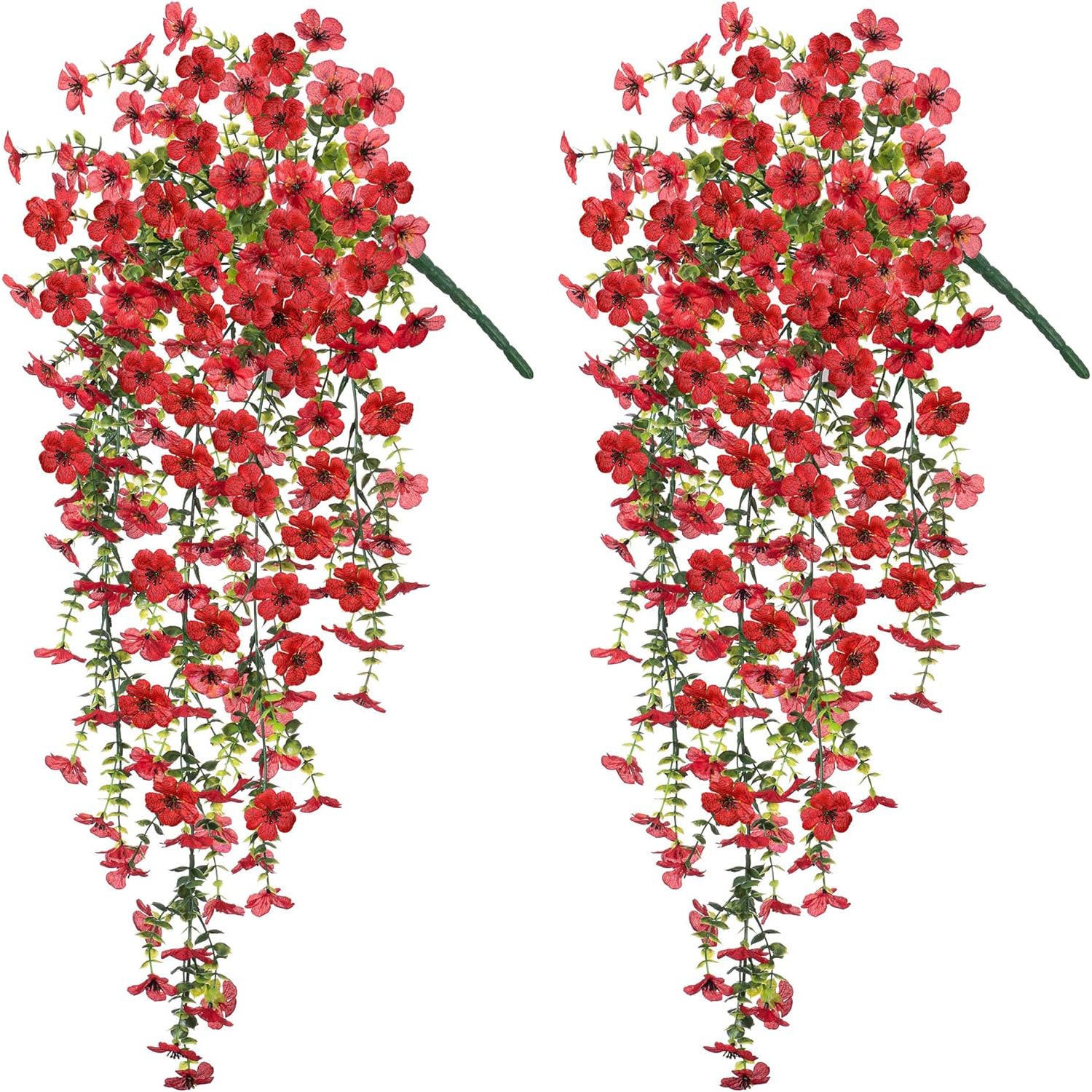 Fleurs artificielles suspendues d'extérieur, plantes artificielles ...