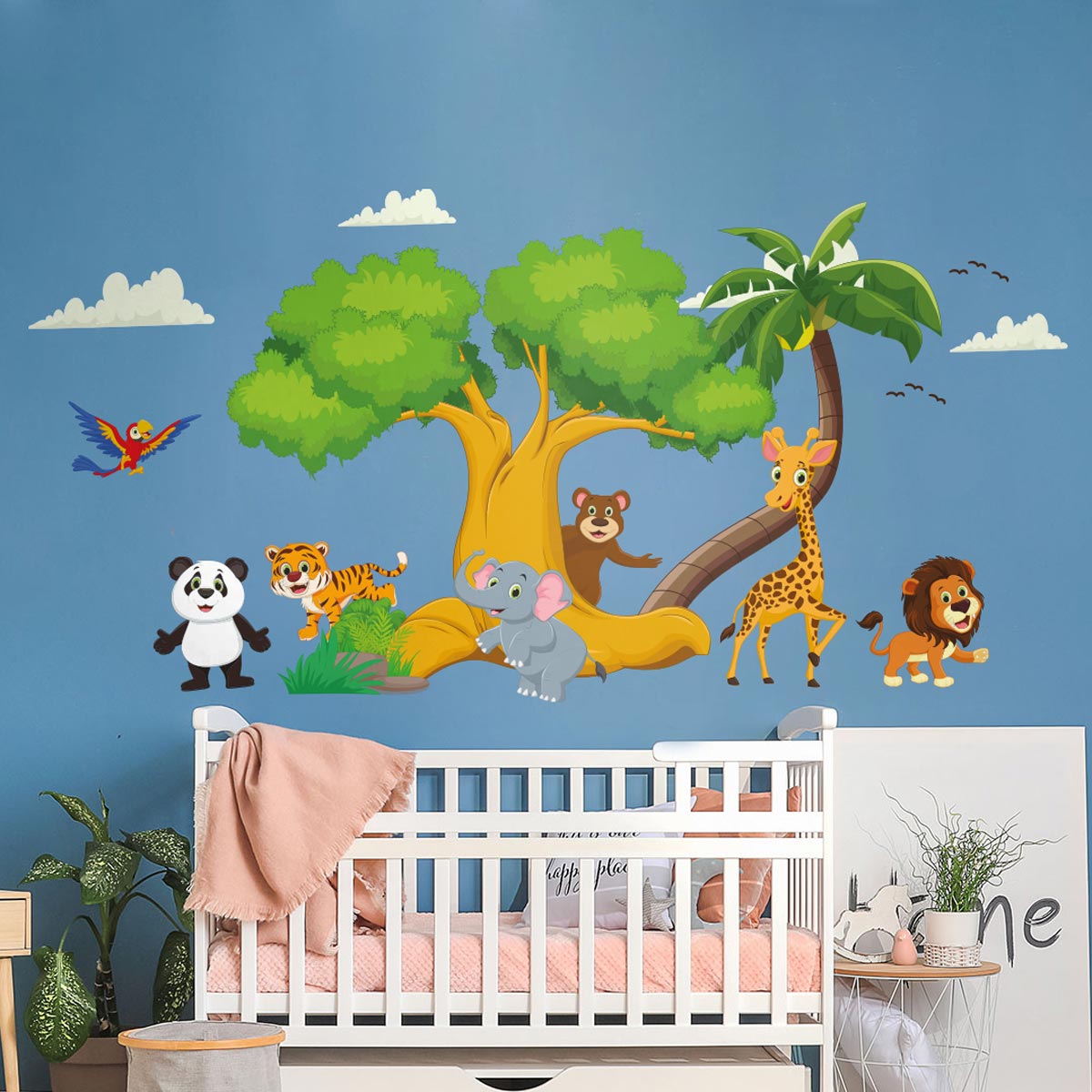 Vinilos animales bajo los arboles - adhesivo de pared - revestimiento ...