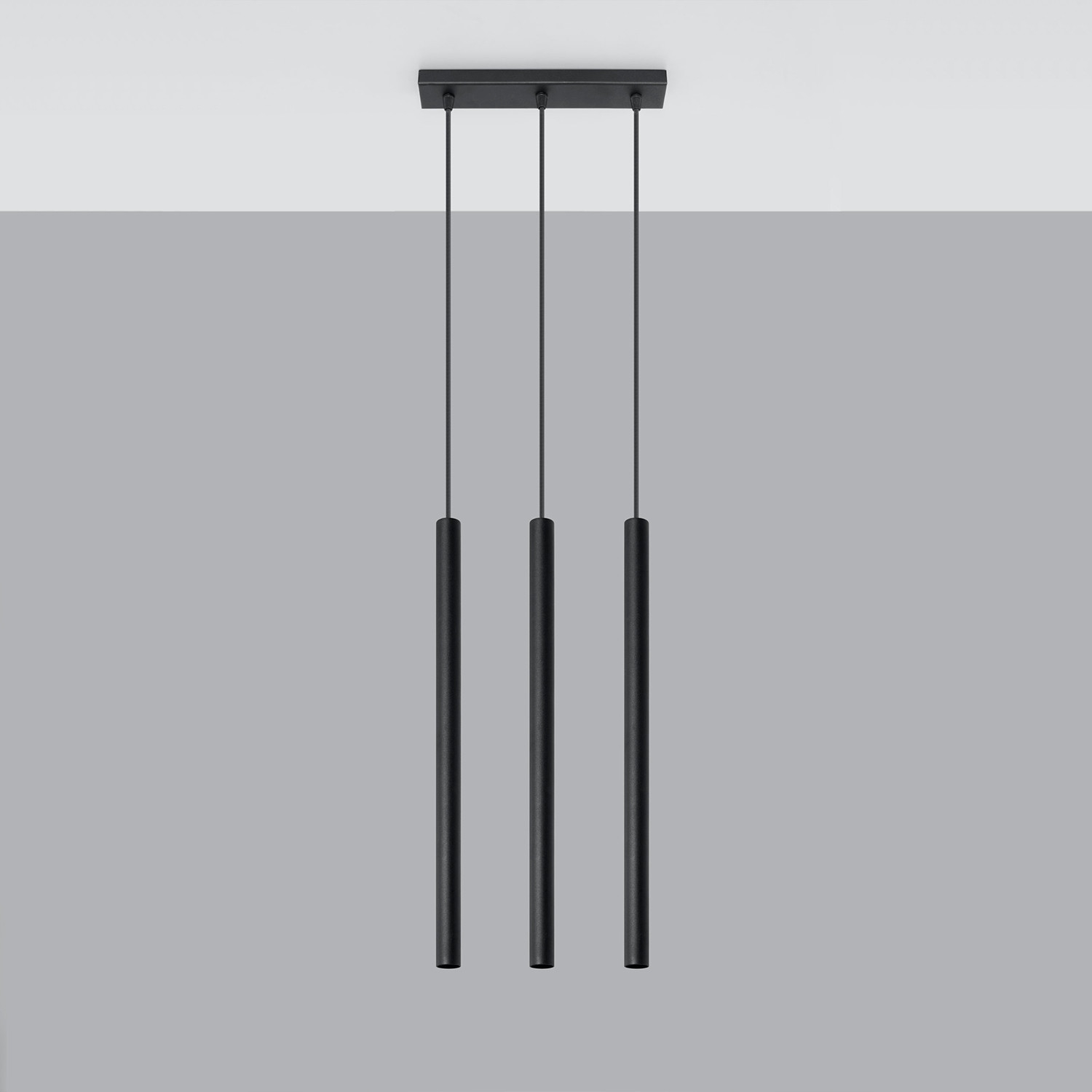 Ledkia Lámpara Colgante Pastelo 3 Metal SOLLUX Negro | Leroy Merlin