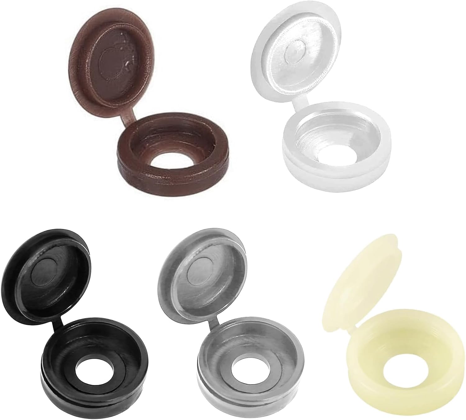 200 Pièces Cache Vis Plastique, Cache-Écrous, Bouchon pour Couvrir Les Vis, Améliore L'apparence ...