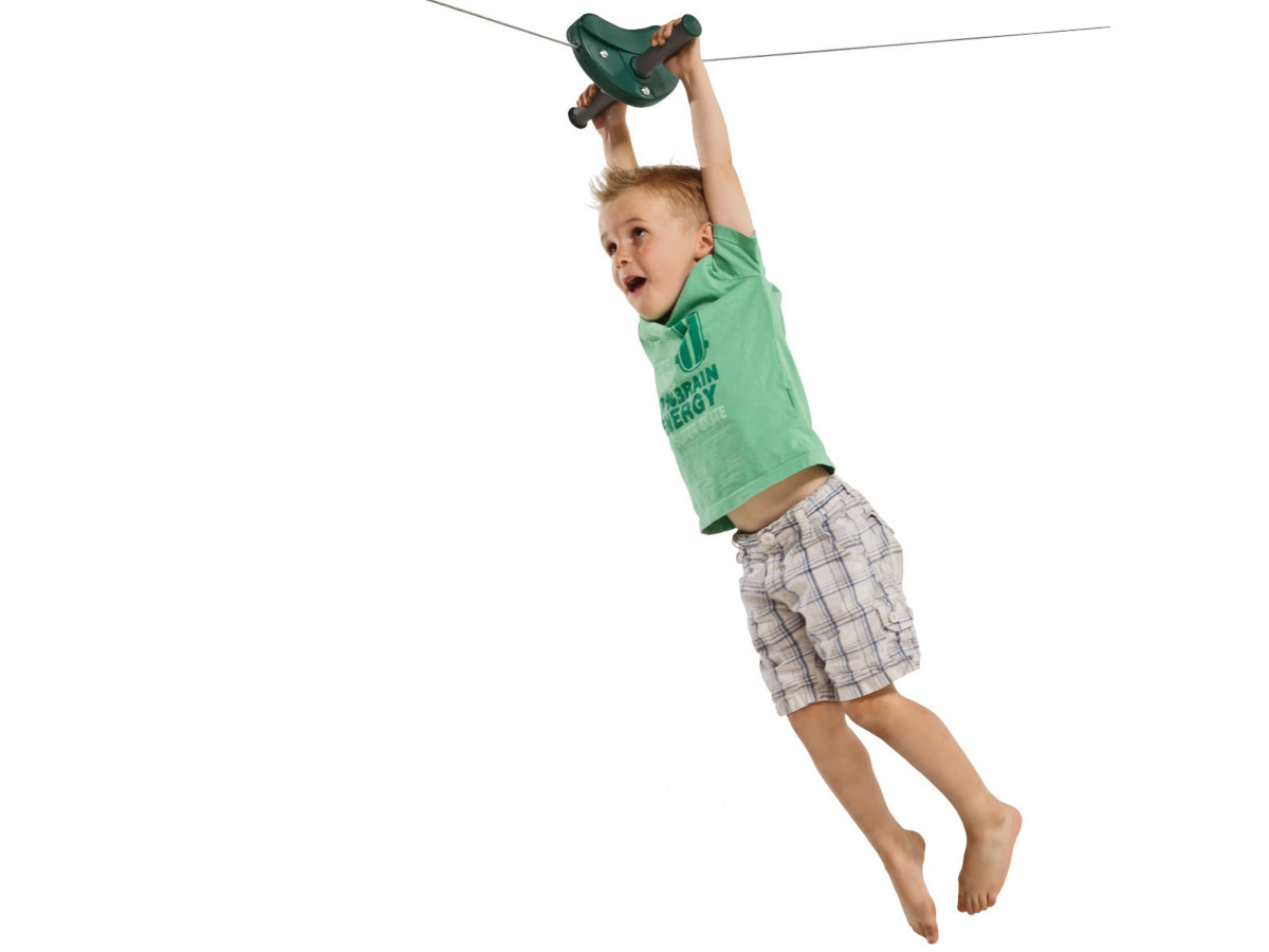 Tyrolienne Para longueur 30 m - Jardideco | Leroy Merlin