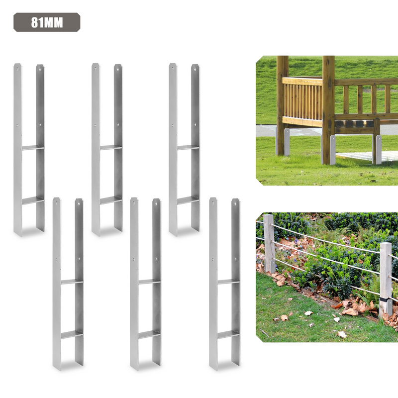 Ancre de poteau Douille de sol Support de poteau Support de poteau ...