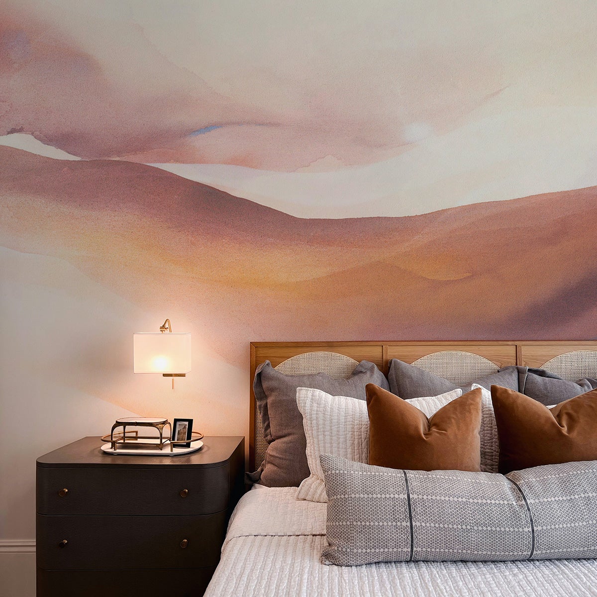 Carta da parati panoramica Astratta ad acquerello, Colori 300 x 250cm ...