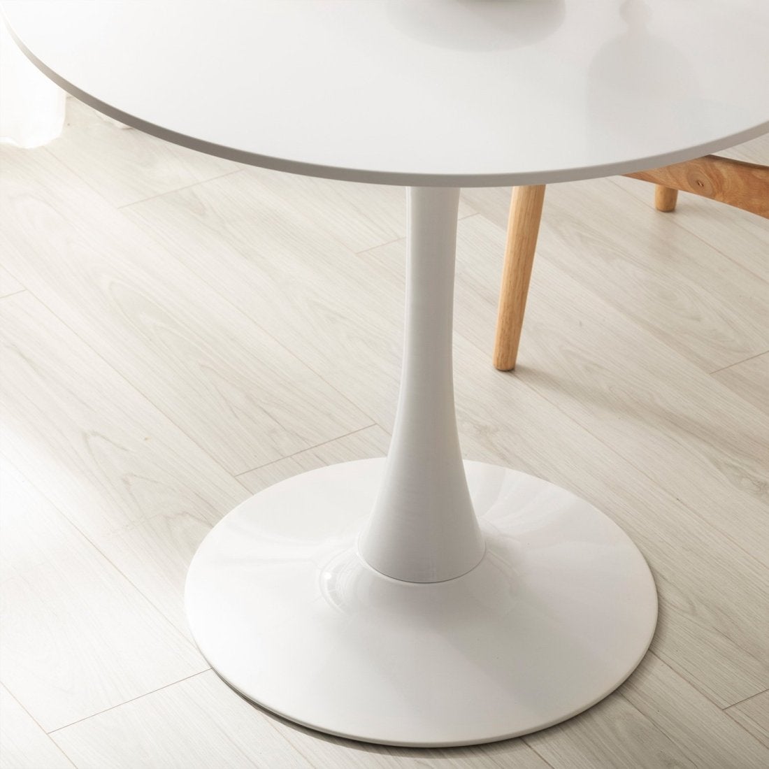 Table à manger ronde Ø80 blanche Cory | Leroy Merlin