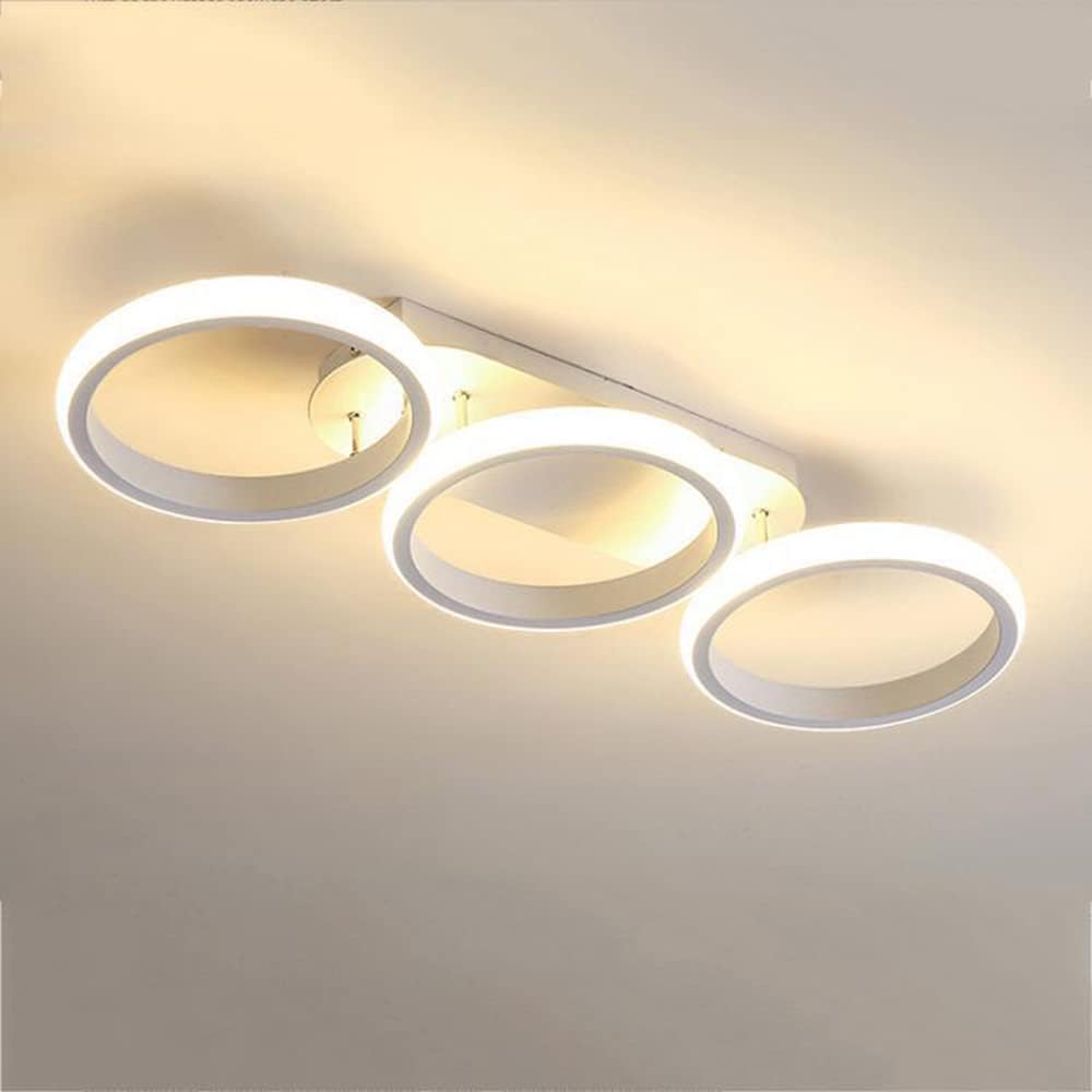 Lampadario LED moderno con 3 anelli, luce calda | Leroy Merlin