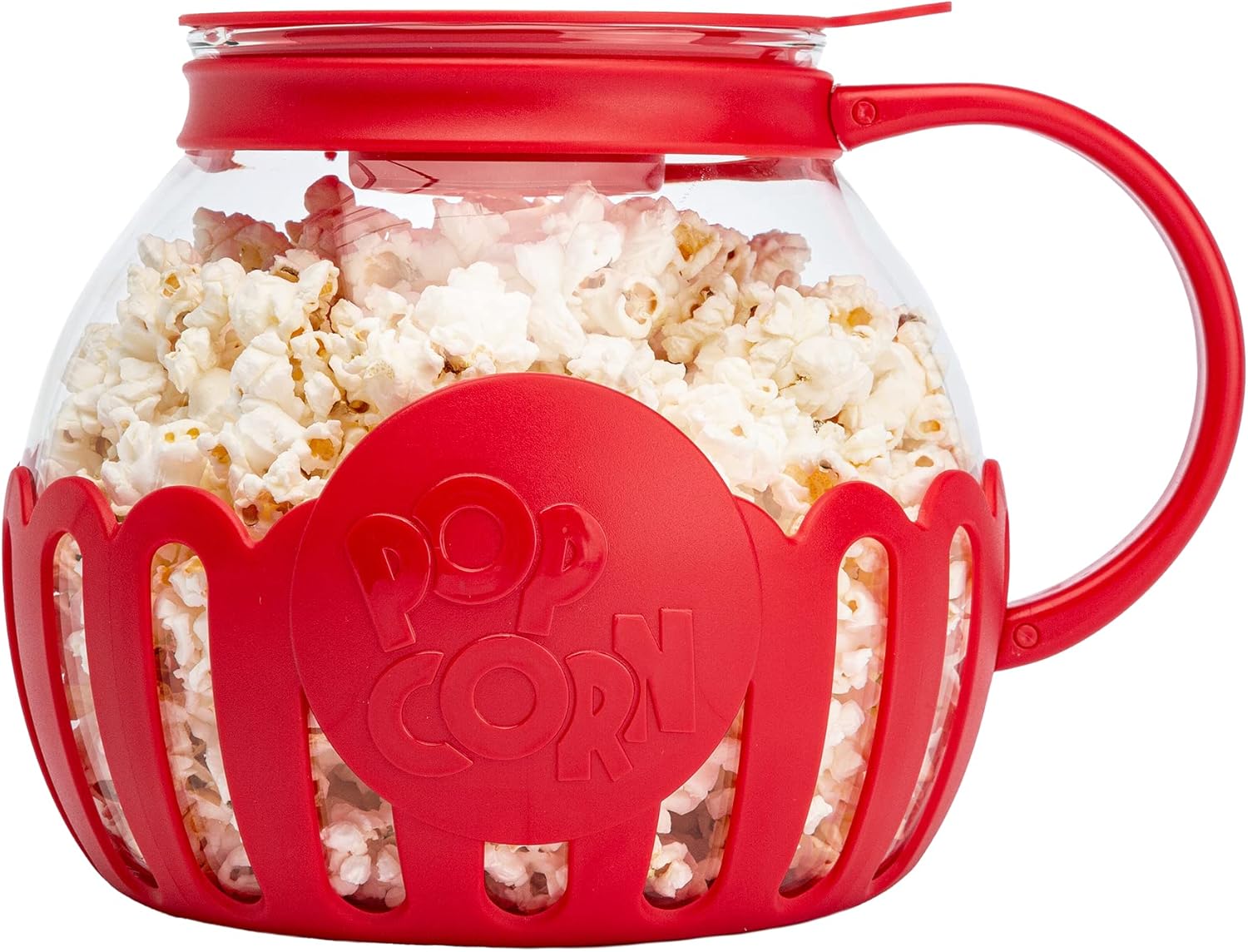 Machine à popcorn pour micro-ondes, couvercle 3 en 1, rouge | Leroy Merlin