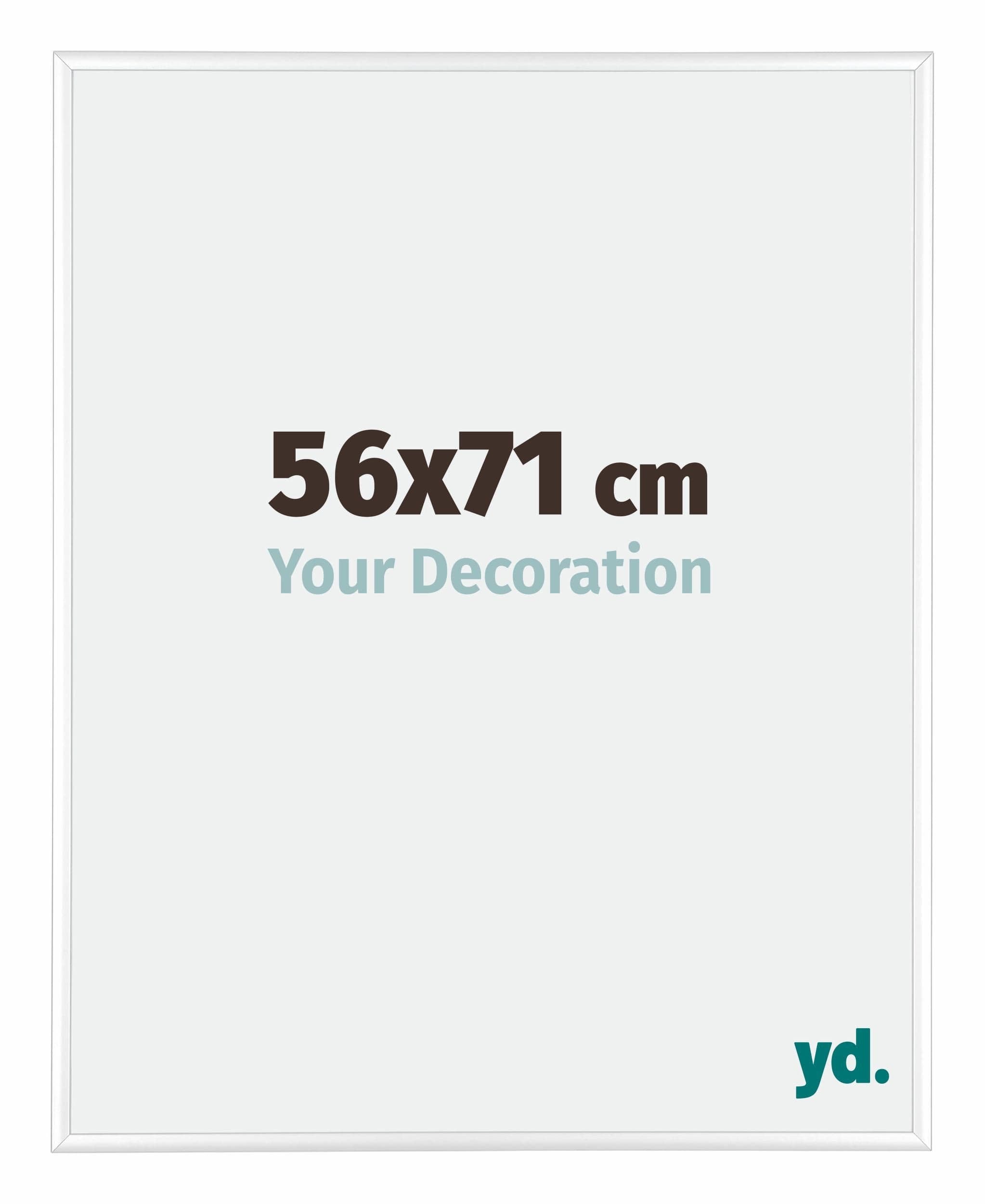 Yd. Cadre photo 56x71 cm - Blanc Brillant - Aluminium - Kent | Leroy Merlin