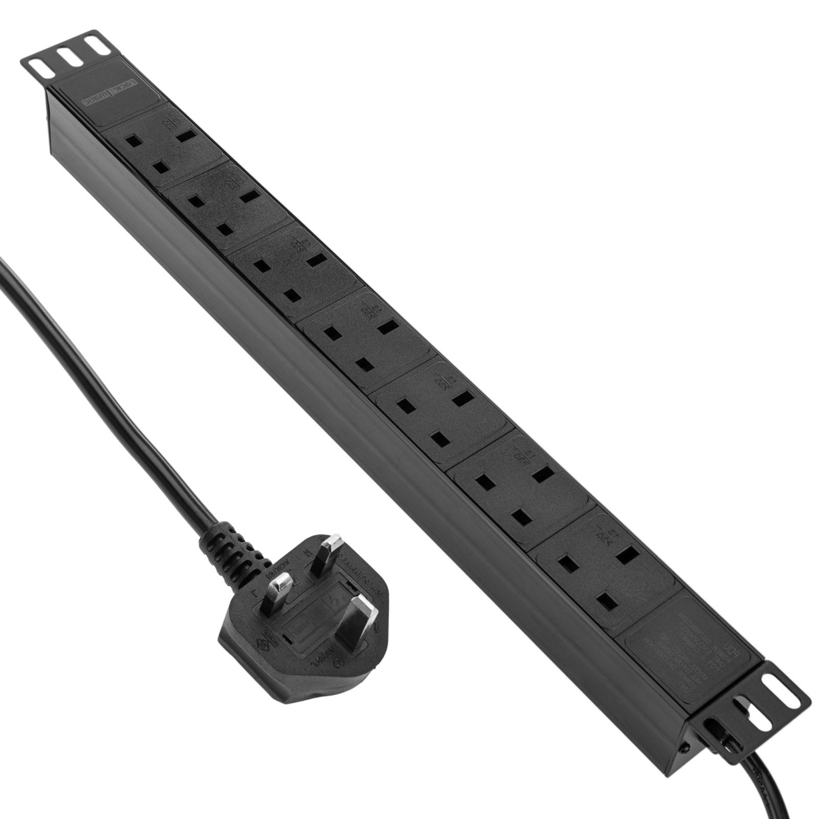 Regleta de 7 enchufes BS-1363 hembra compatible con armario rack 19 ...