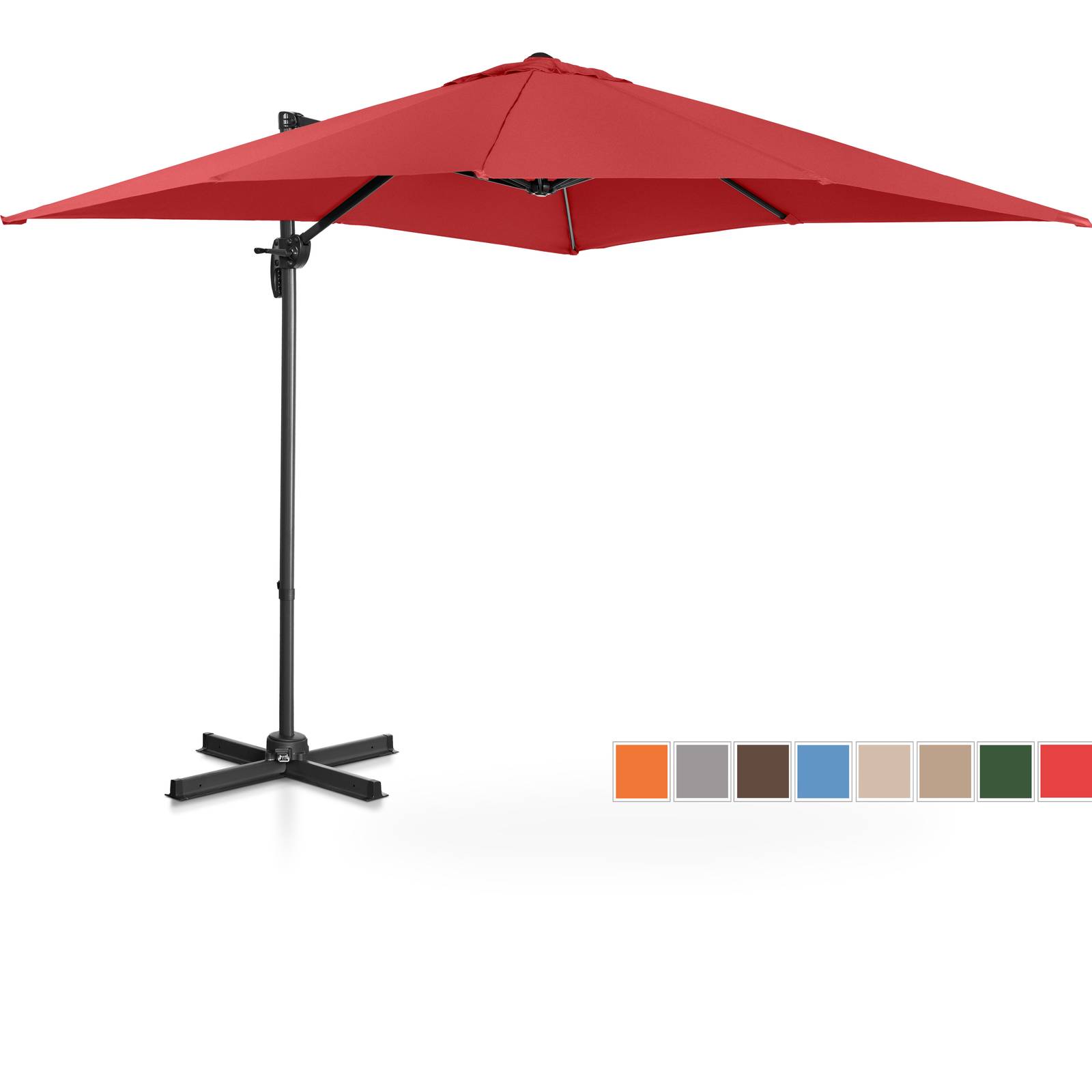 Parasol de jardin - Uniprodo - Rond - Dimensions : 250 x 250 cm ...