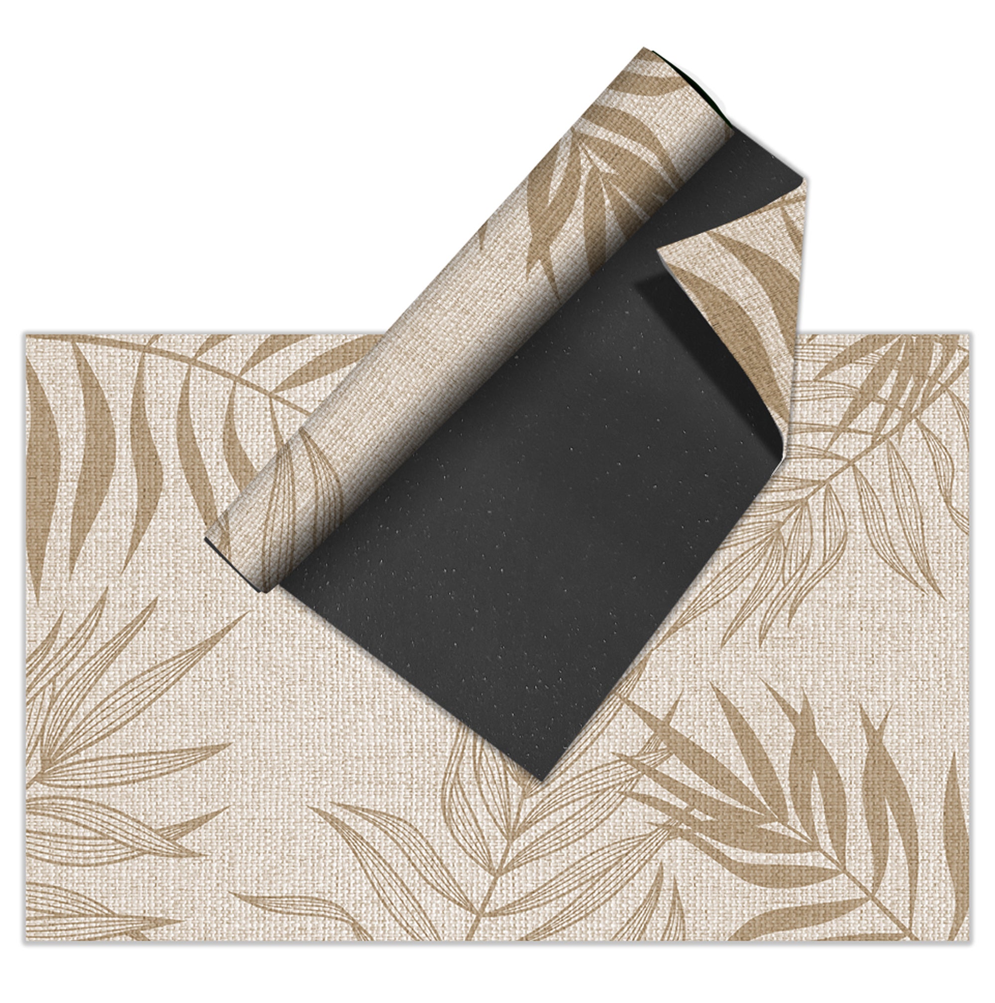 Tapis PVC intérieur/extérieur Nathifa sépia 140x200 cm - PVC imprimé ...