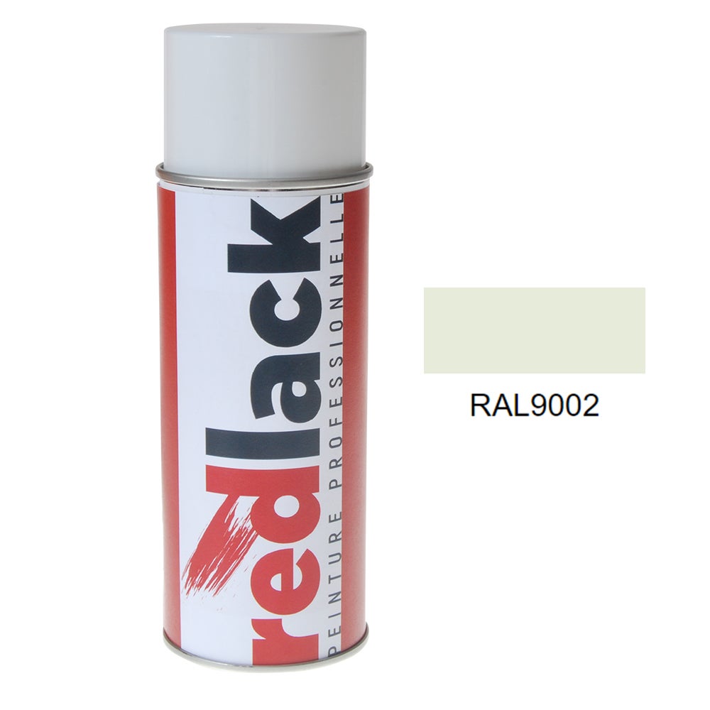 Pintura en spray Blanco grisáceo RAL 9002 Brillo multisoporte Redlack ...