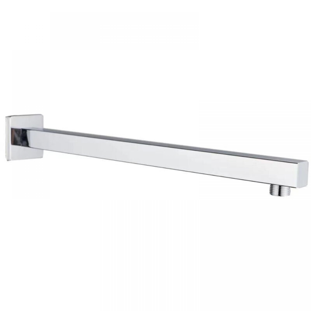 Bras de douche mural carré chromé en acier inoxydable SUS304, support ...