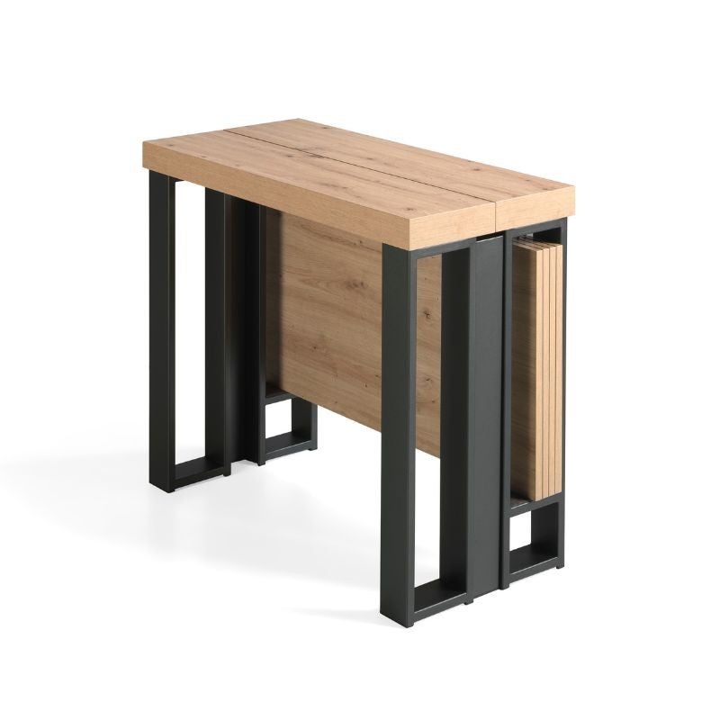 Mobelcenter - Mesa comedor extensible Consola Patas Metálicas Sable ...