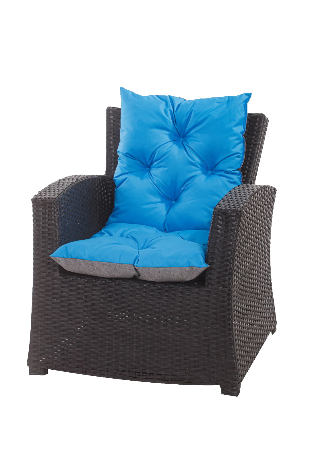 Cojín para silla hecho de ratán 50x50x55cm Juego de 4 cojines para ...