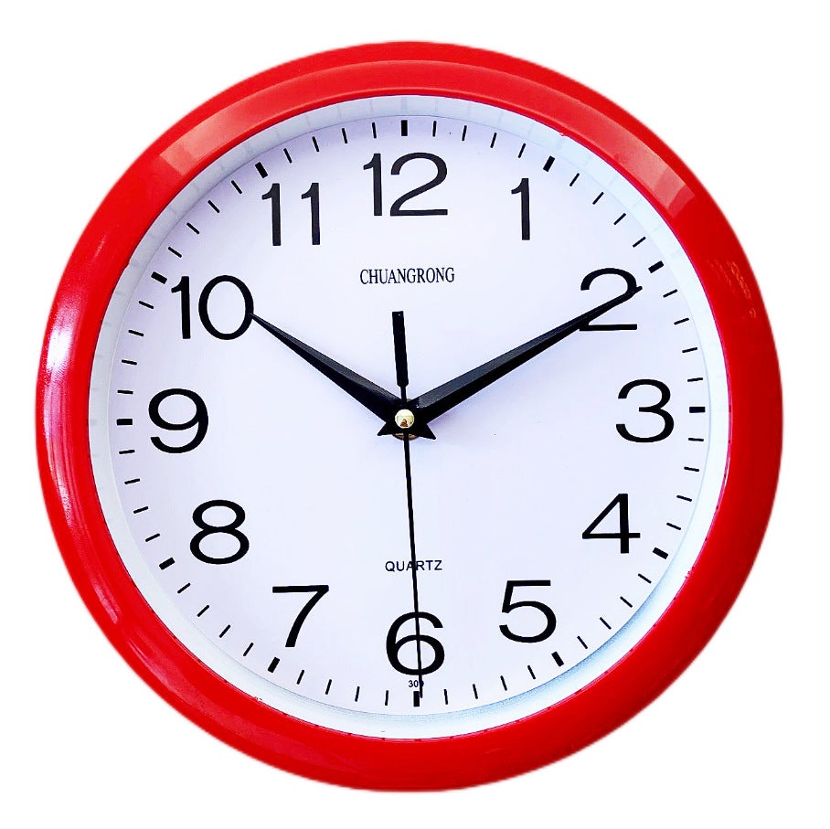 Horloge murale à quartz Rouge | Leroy Merlin