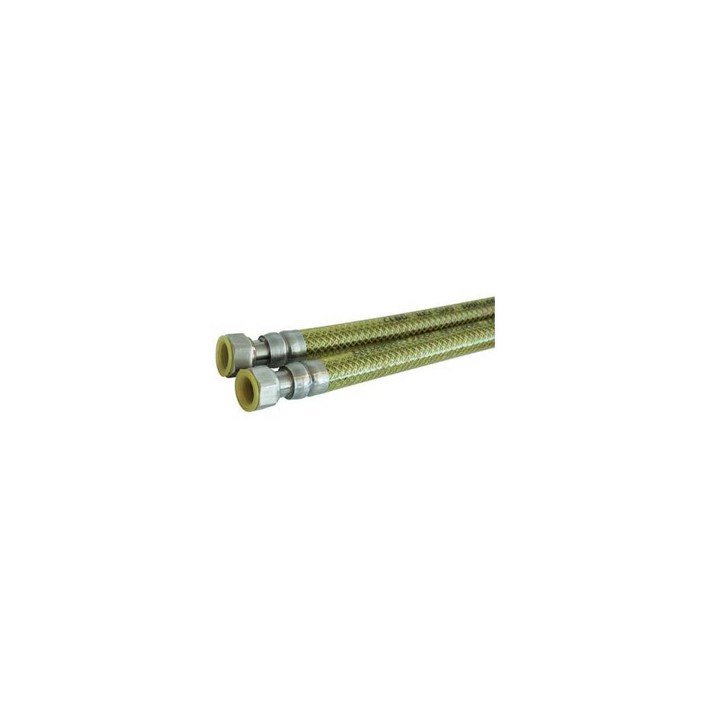 MANGUERA GAS FLEXIBLE FF SUPERGAS PARIS ACERO INOX/PVC 1/2FF CM 100 ...