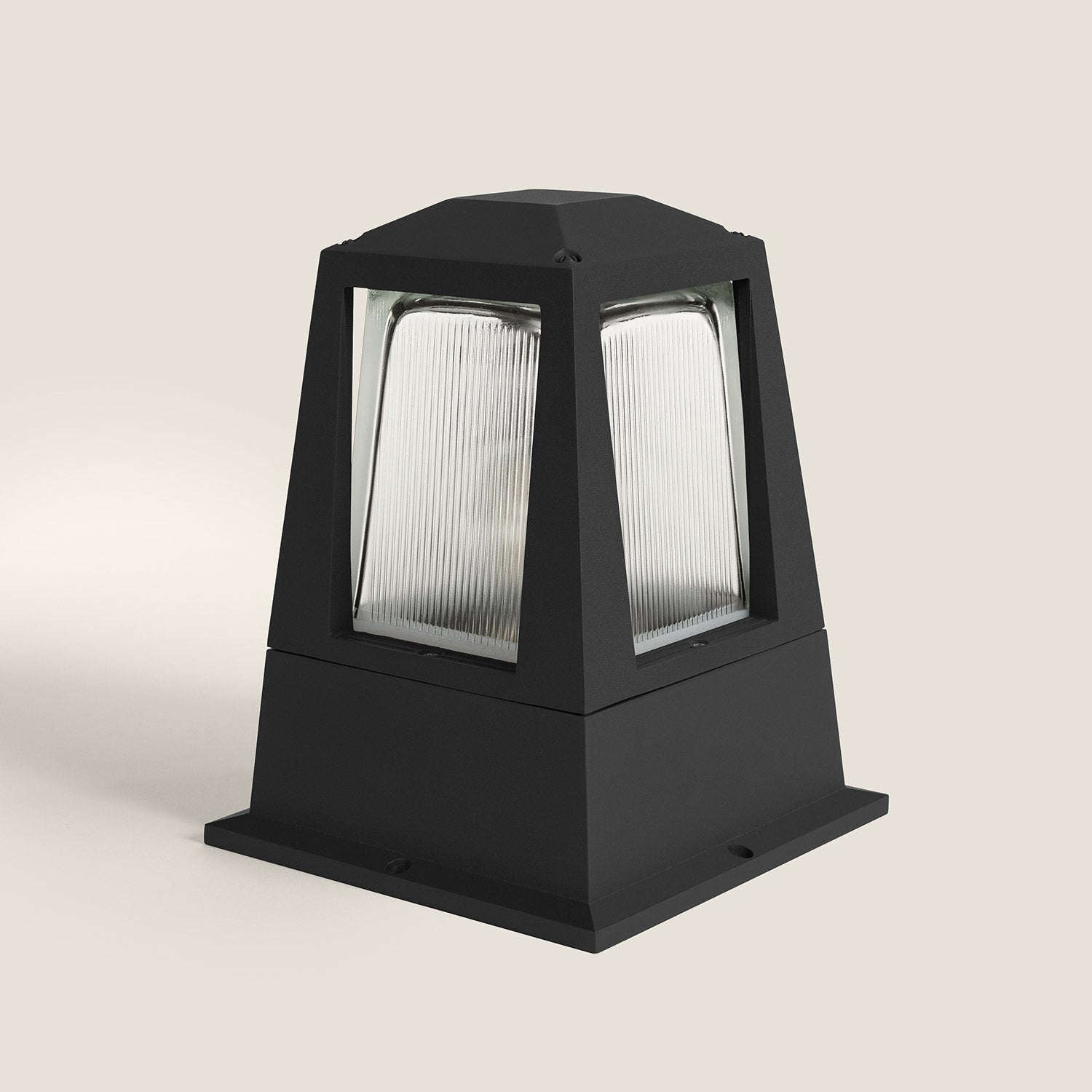 Ledkia Baliza Sobremuro Exterior E27 Aluminio 25cm Tika Gris | Leroy Merlin