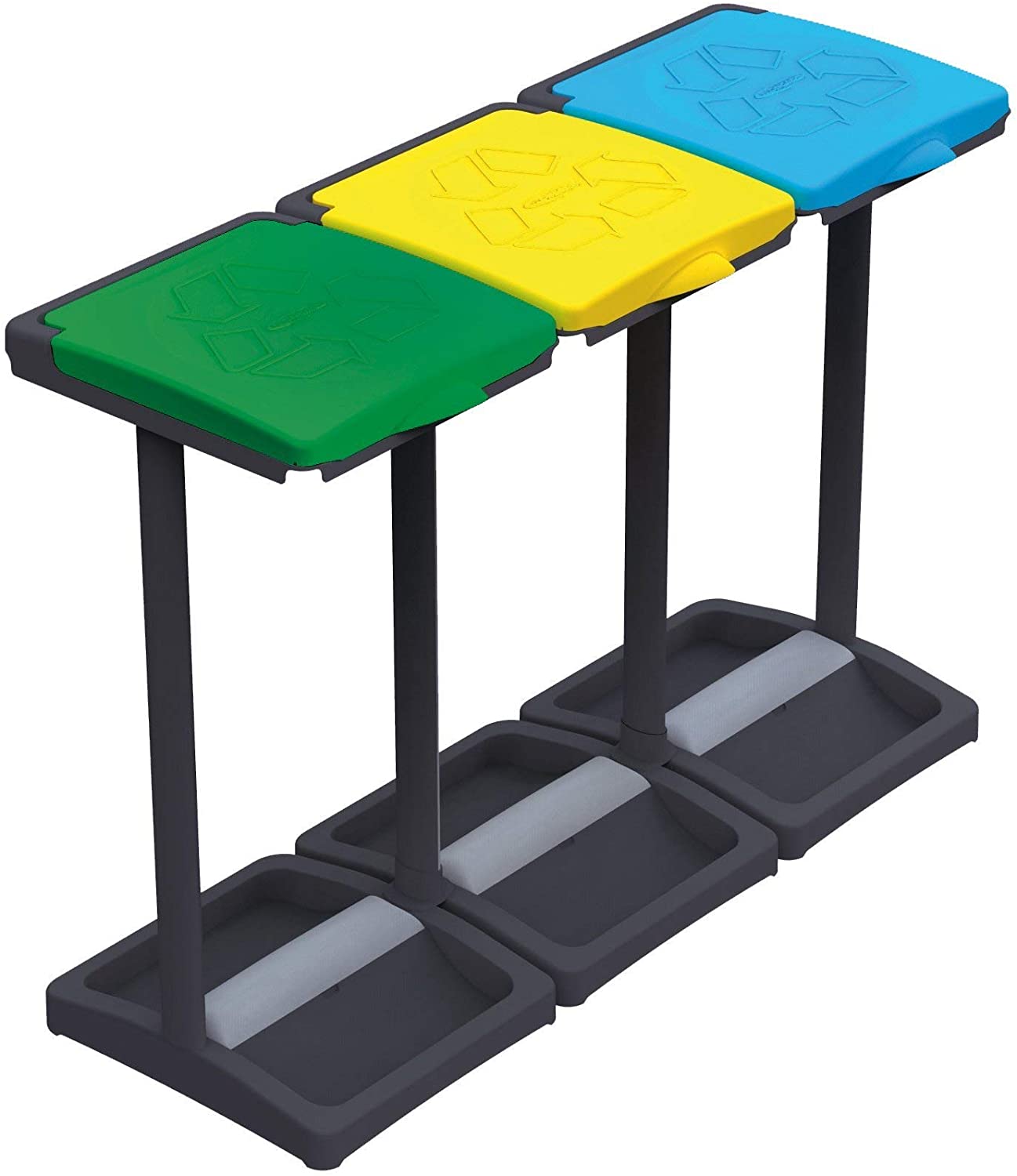 Poubelle pour la collecte sélective Tris 2 compartiments avec porte ...