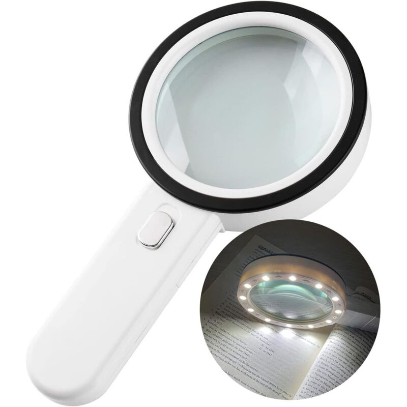 Lupa Do Czytania Z 14 Diodami LED Lupa 30X Lupa Z O wietleniem 125 Mm lupa-do-czytania-z-14-diodami-led-lupa-30x-lupa-z-o-wietleniem-125-mm