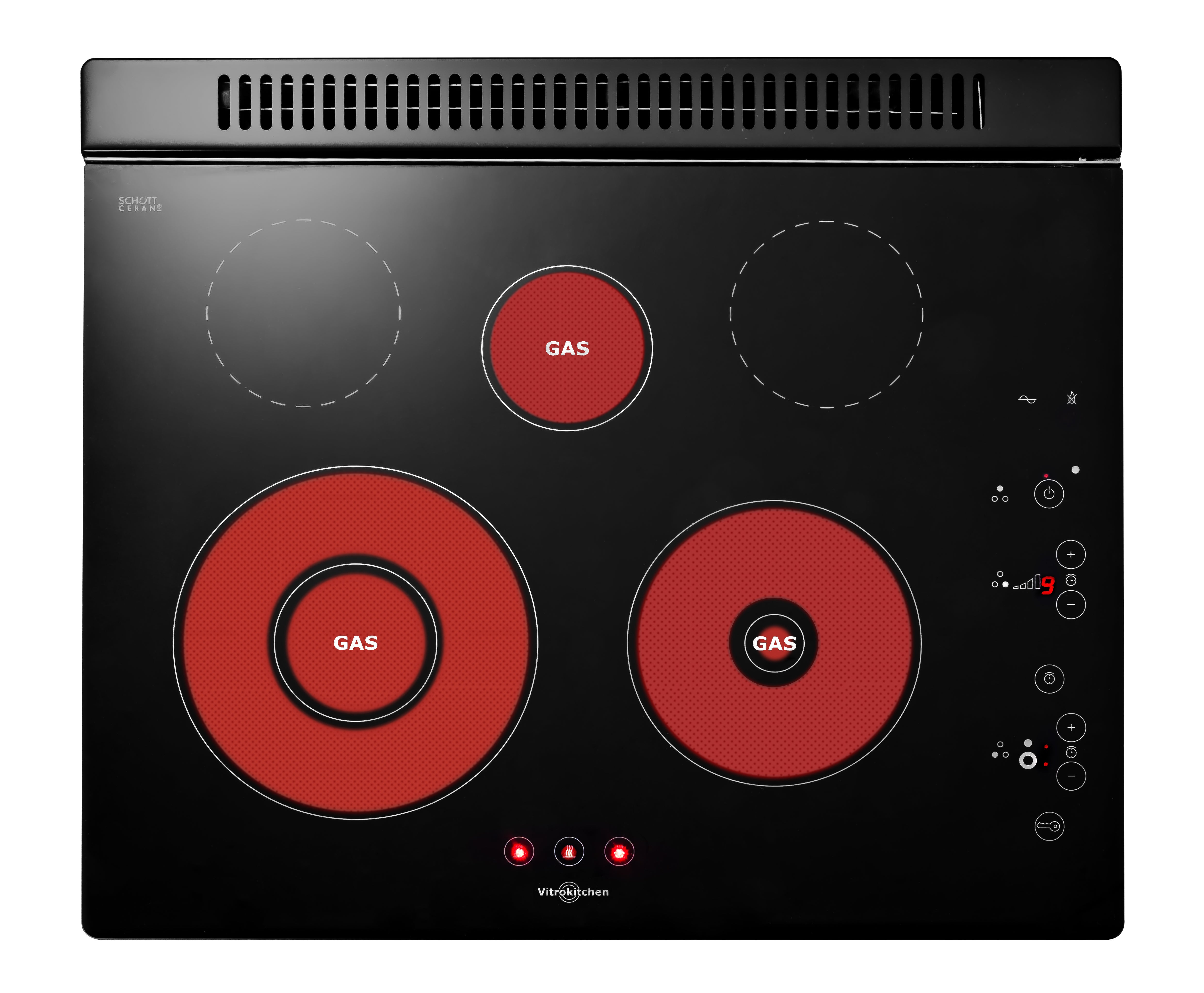 Encimera Vitrogas Vitrokitchen 201TGBA | Leroy Merlin