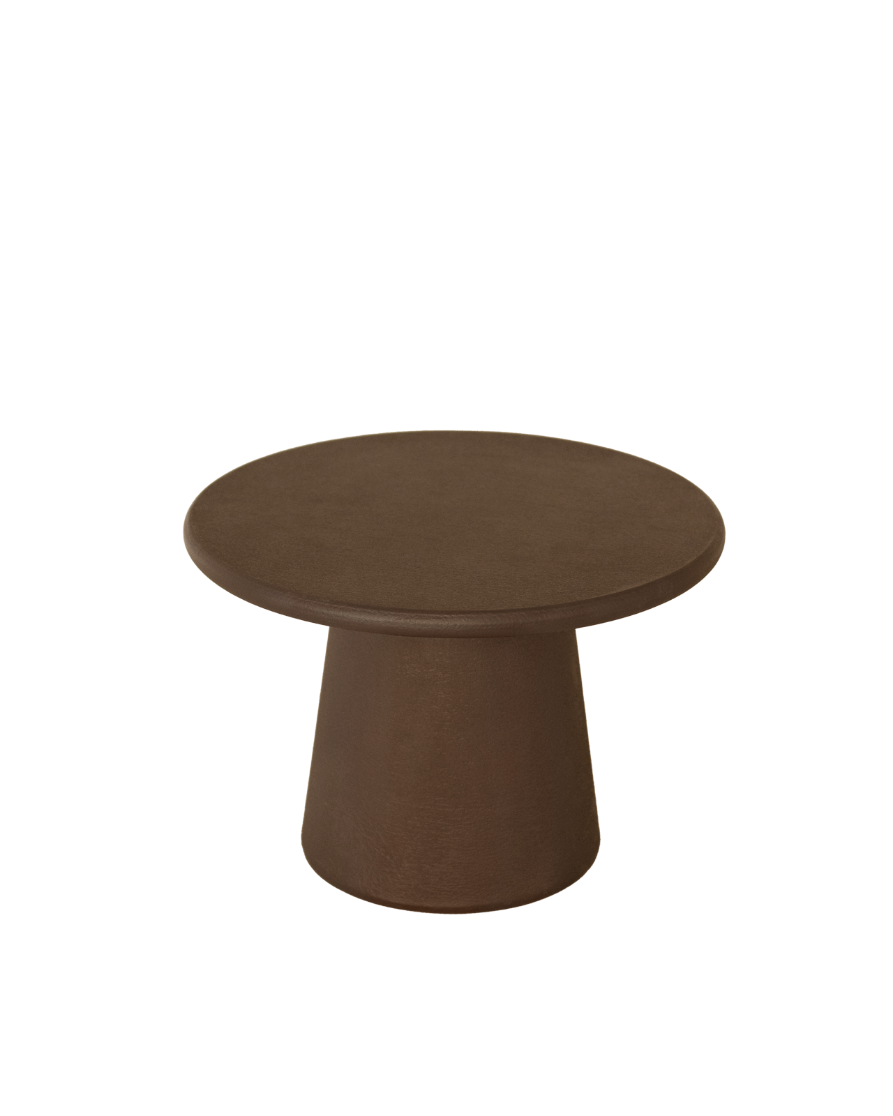 Table basse ronde en microciment marron 60x43cm | Leroy Merlin