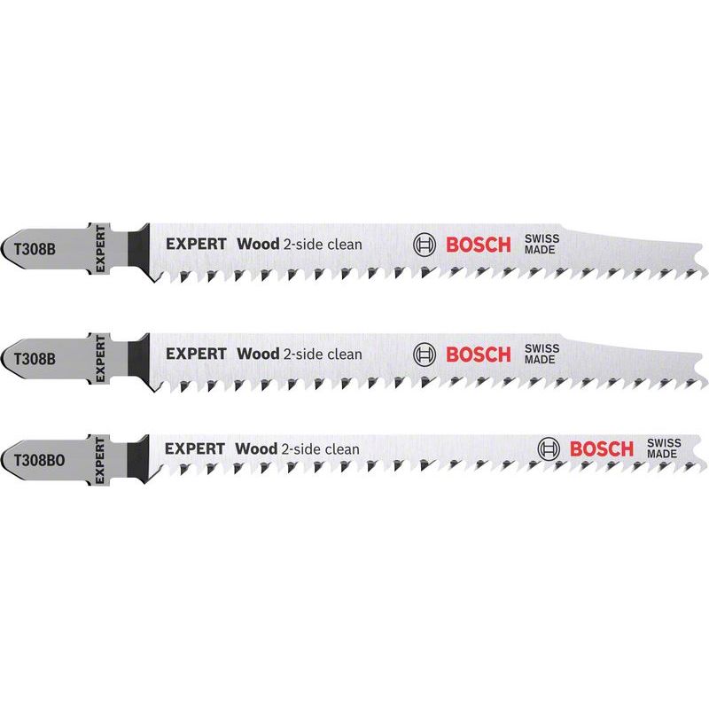 EXPERT WOOD 2-SIDE CLEAN STICHSÄBLATT SET, 3 PCS., T308B / BO | Leroy ...