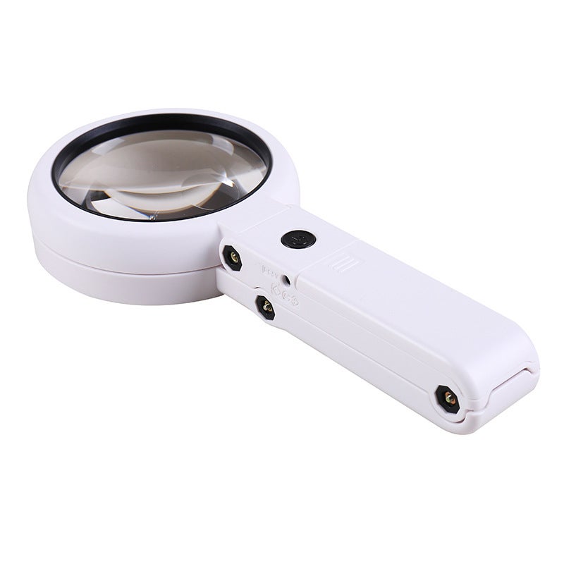 Lupa iluminada, 10x, 30x, lupa de mano con 18 luces LED, lámpara de ...