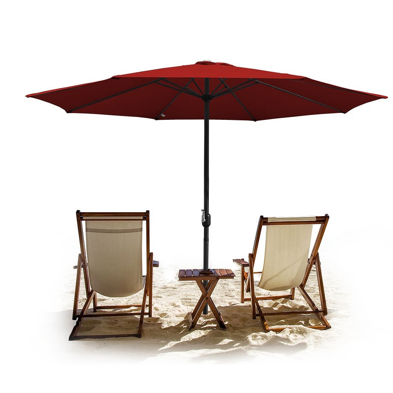 Parasol Ø350CM - Hauteur et Angle Réglables - Système de Manivelle ...