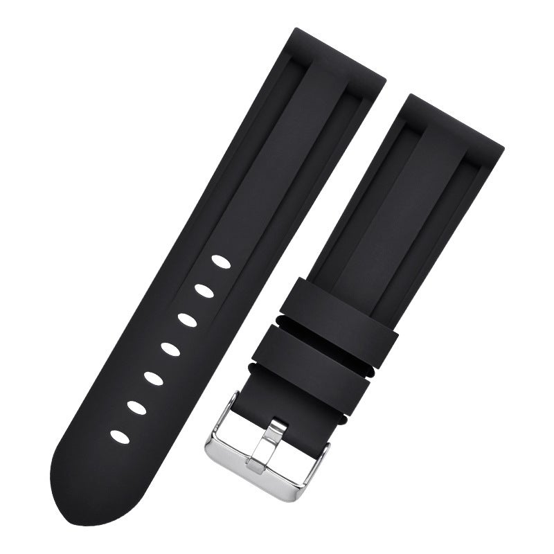 Correa de silicona para relojes Huawei, Garmin y Samsung Black 20mm ...