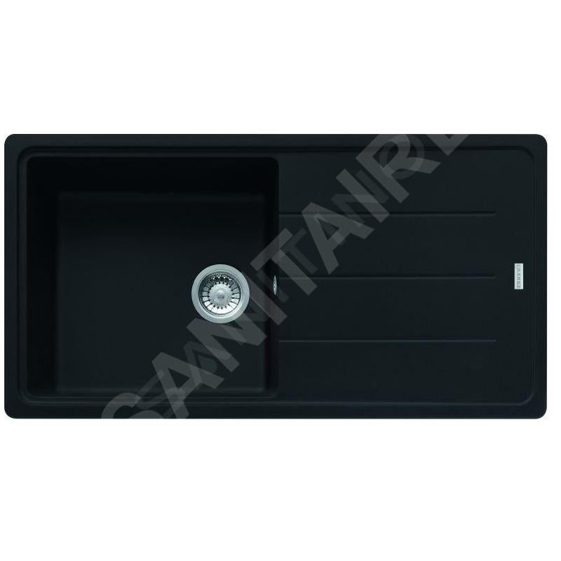 Franke Basis - Évier en fragranit BFG 611, 97x50 cm, noir mat 114.0661. ...