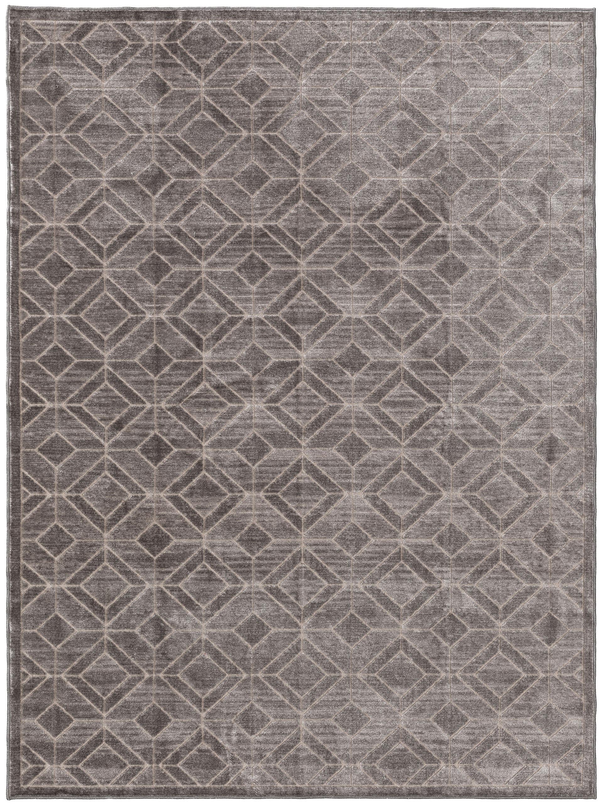 BENUTA - Tapis Daisy gris 100x150 cm | Leroy Merlin