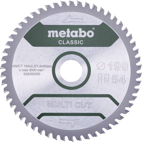 Lame de scie Multi cut - classic, 160x20 Z42 FZ/TZ 5° Metabo sous ...